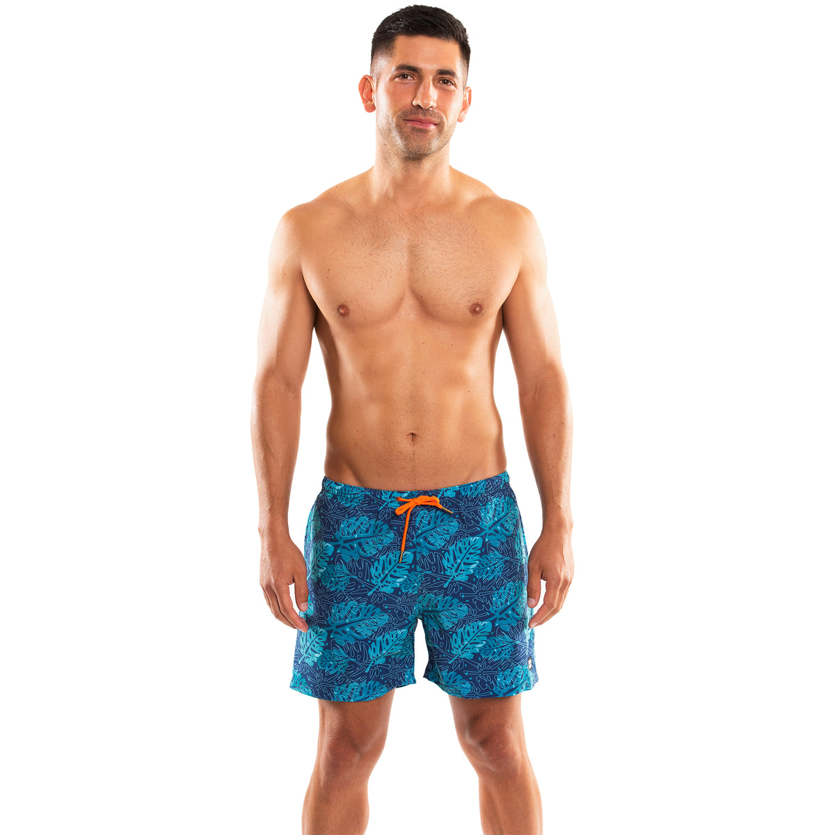 Compression Lined 5" Swim Trunks - Blue Lagoon – Third Wave Style