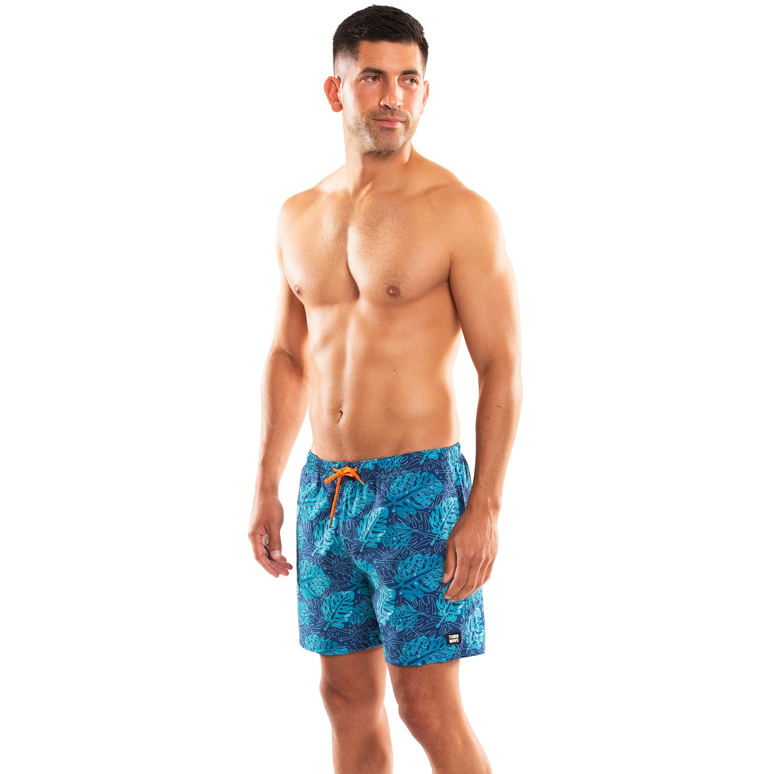 Compression Lined 5" Swim Trunks - Blue Lagoon – Third Wave Style